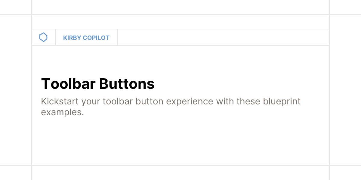 Toolbar Buttons – Kirby Copilot