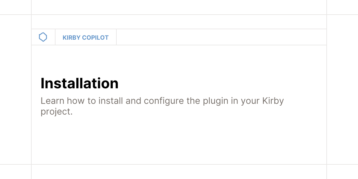 Installation – Kirby Copilot