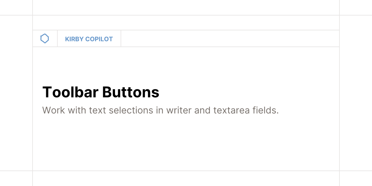 Toolbar Buttons – Kirby Copilot