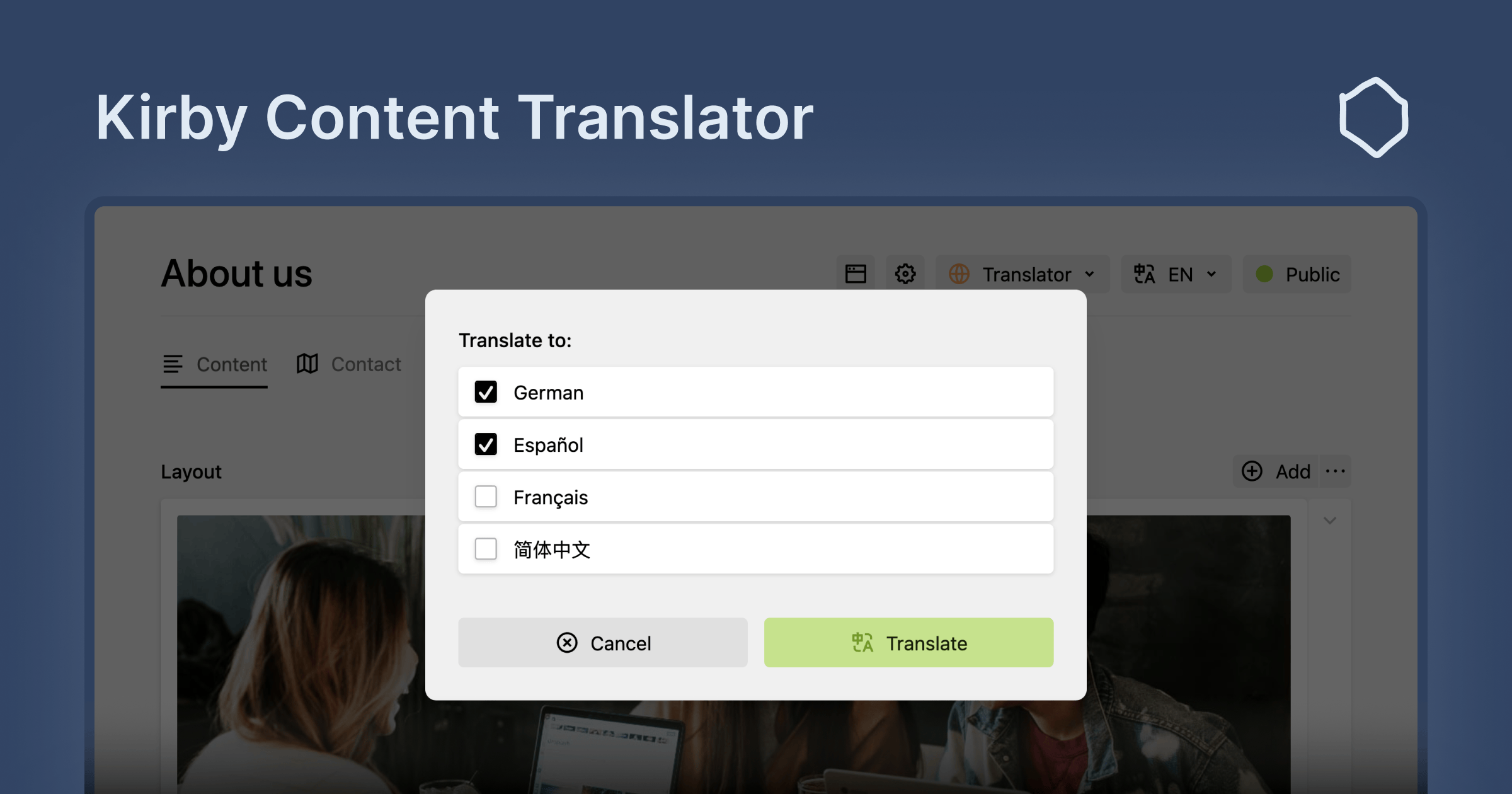 Content Translator – The Holistic Translation Workflow