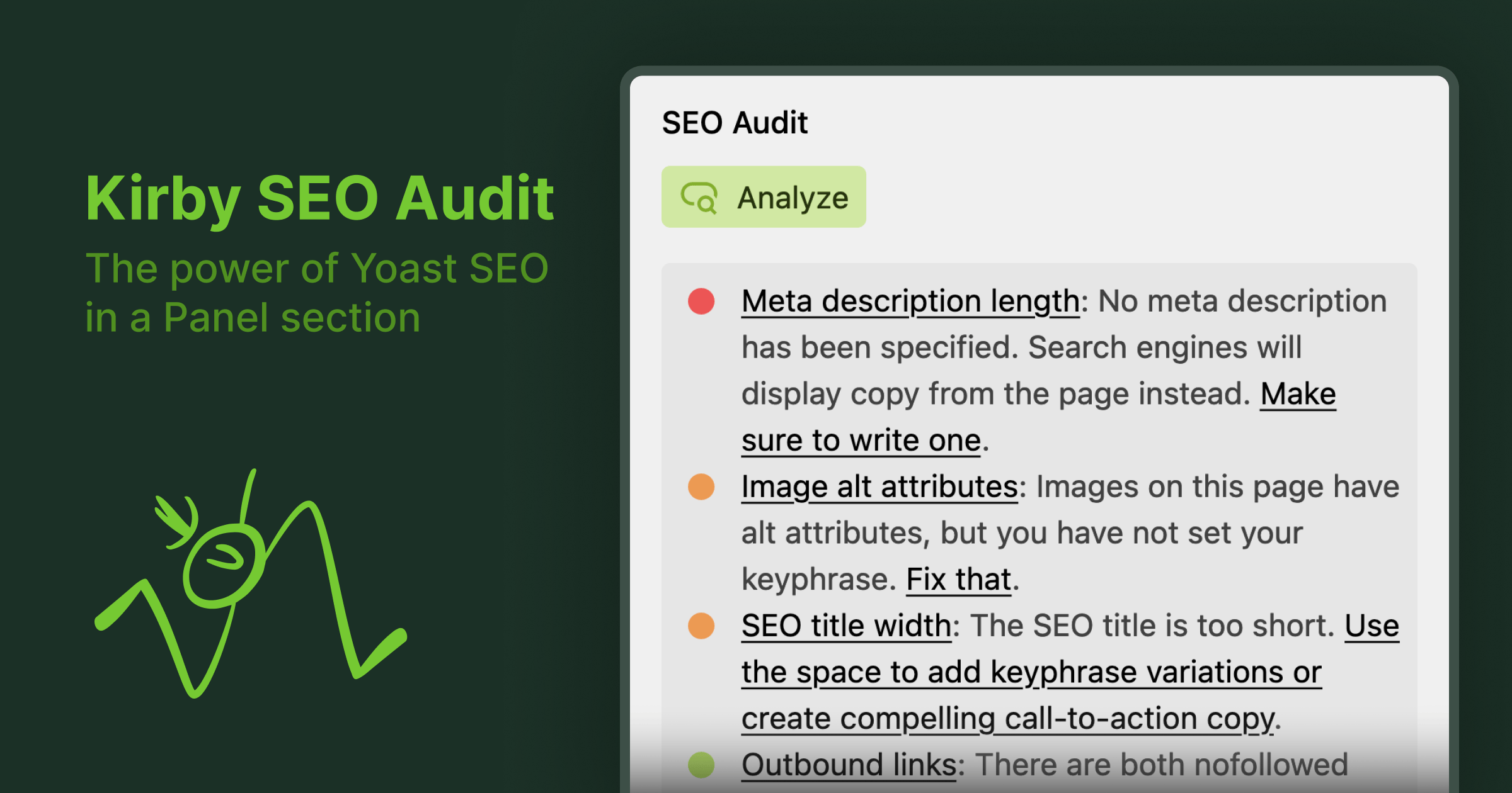 Kirby SEO Audit – State-Of-The-Art SEO Analysis for Kirby CMS